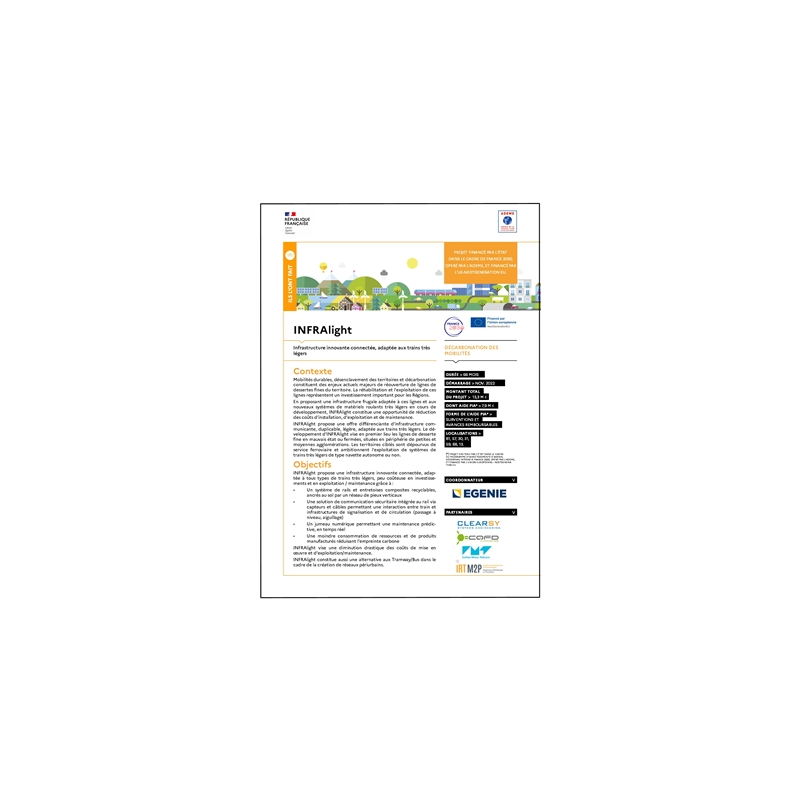 INFRAlight - Infrastructure innovante connectée, adaptée aux trains ...