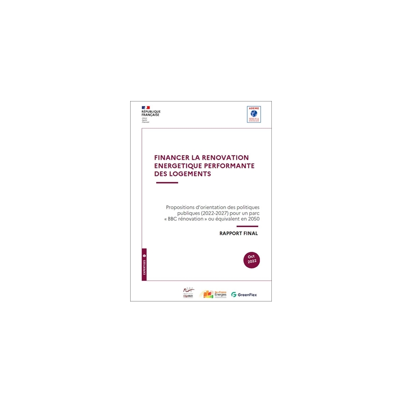 La librairie ADEME - Financer la rénovation énergétique performante des logements
