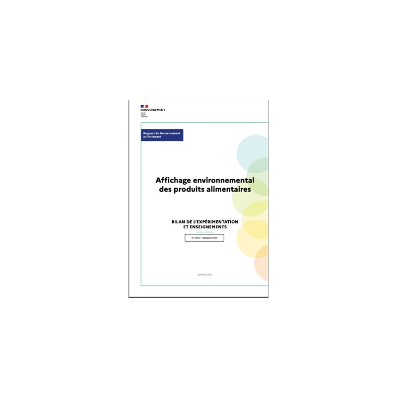 Affichage environnemental des produits alimentaires