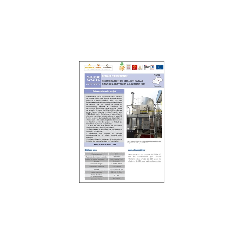 La librairie ADEME - Récupération de chaleur fatale dans les abattoirs ...