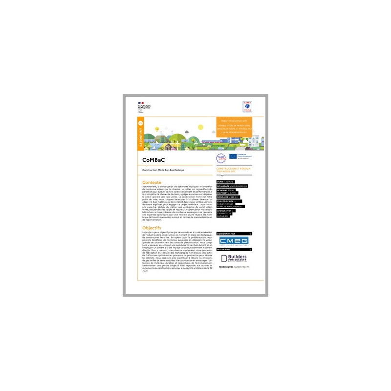 CoMBac - Construction Mixte Bois Bas Carbone