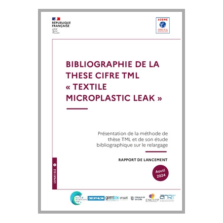 Bibliographie de la thèse CIFRE TML "textile microplastic leak"