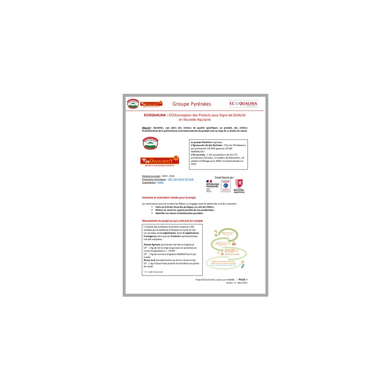 AGRIBALYSE 3 : LA BASE DE DONNEES FRANCAISE D'ICV SUR L'AGRICULTURE ET ...