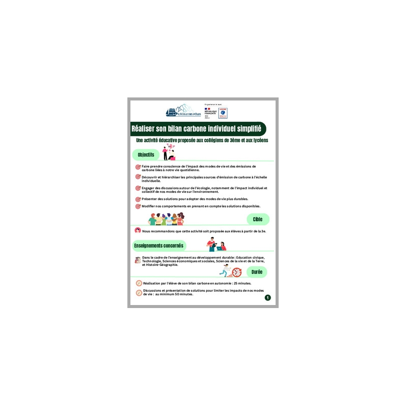 La librairie ADEME - Réaliser son bilan carbone simplifié