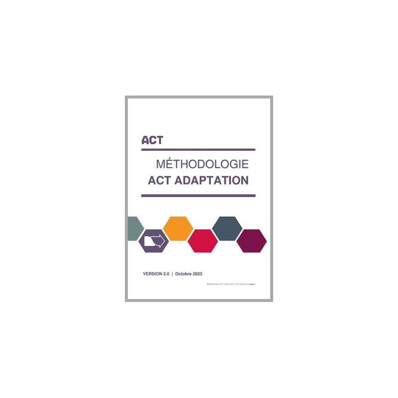 La librairie ADEME - ACT Adaptation - méthodologie