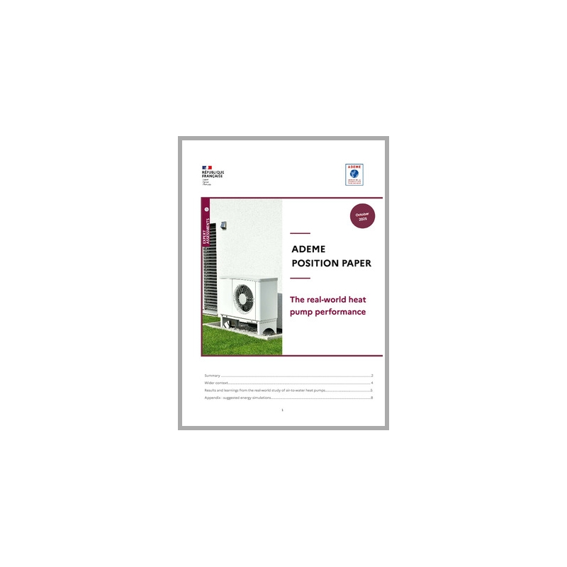 La librairie ADEME - ADEME position paper - The real-world heat pump performance